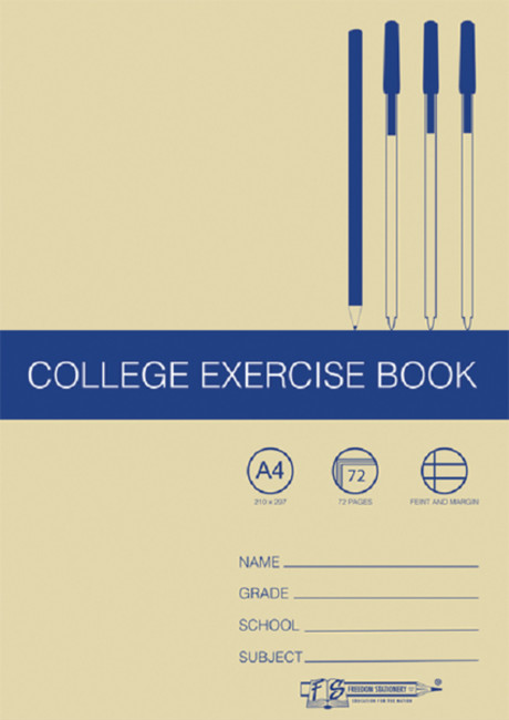 | Freedom Stationery 72 Page A4 F&M College Exercise Book (20 Pack ...