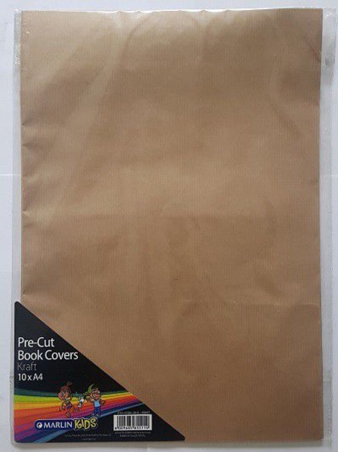 Compare Prices | Marlin Kids: Precut Book Covers A4 10's - Brown Kraft