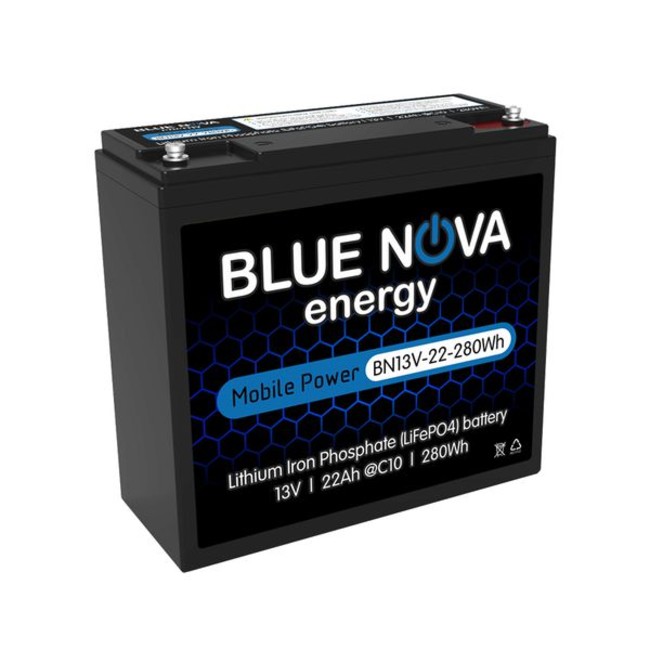 | Blue Nova Lithium Iron Phosphate 12V Battery 22Ah (PLID60693608 ...