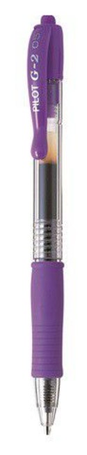 stationery-office | Pilot G-2 0.5 Fine Nib Gel Retractable Pen - Violet ...