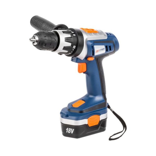 diy-hardware-auto | Dexter - Cordless Impact Drill 18V 2 bat Ni-Mh 1 ...
