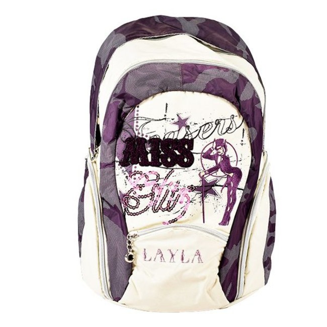 Compare Prices | Layla-Teen Backpack With One Front Zip And Two Side ...